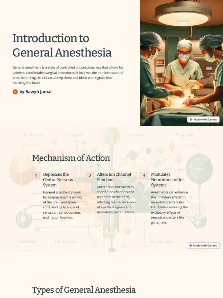 Introduction To General Anesthesia | PDF | Anesthesia | Surgery