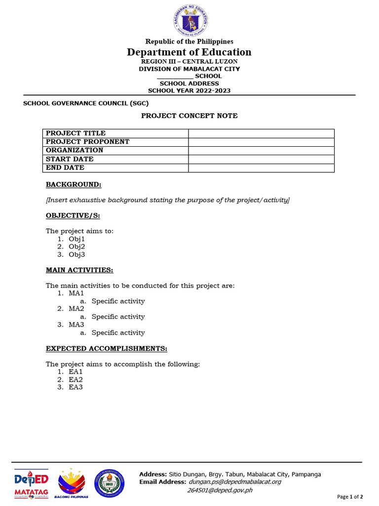 5.-Concept-Note-or-Project-Brief SGC | PDF