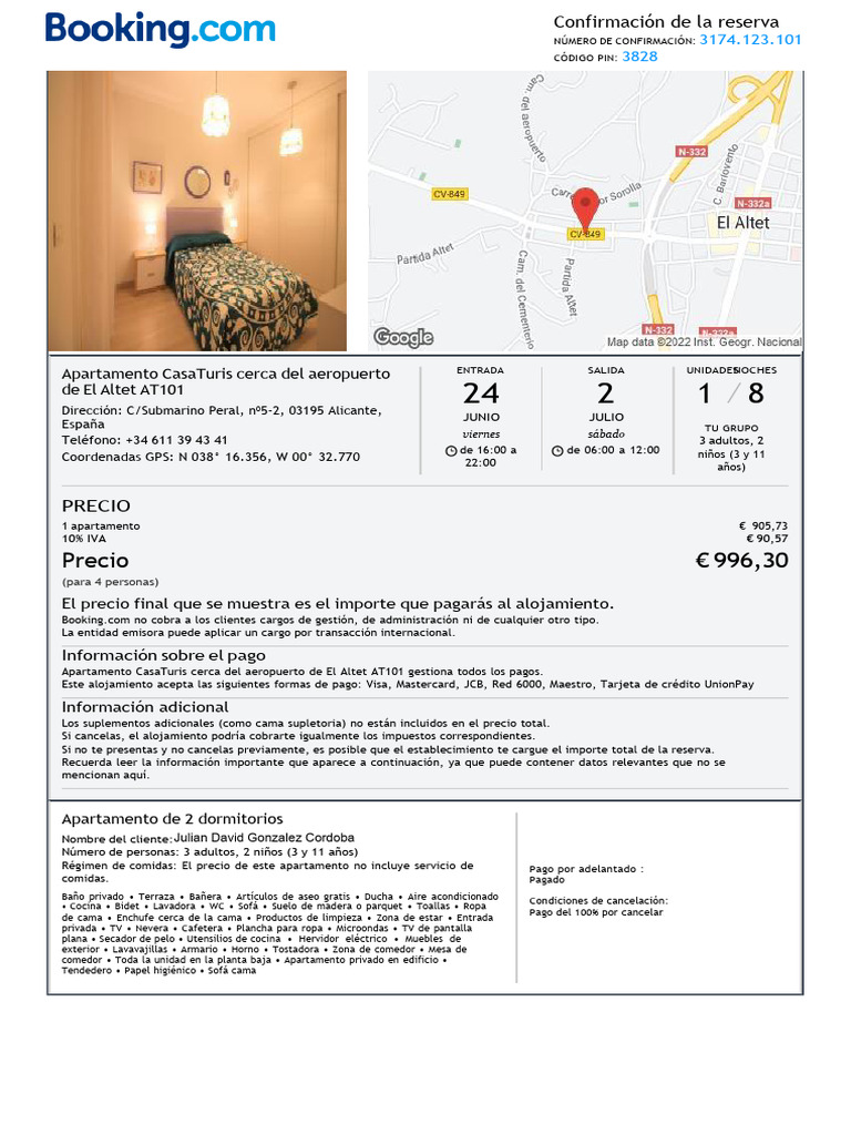 Reserva Bookin | PDF