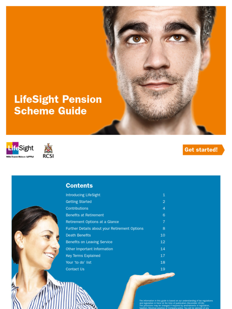 RCSI LifeSight Pension Scheme Guide (1) | PDF | Pension | Retirement