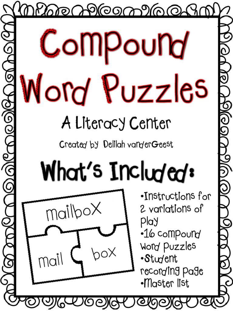 A Literacy Center: - Instructions For 2 Variations of Play - 16 ...