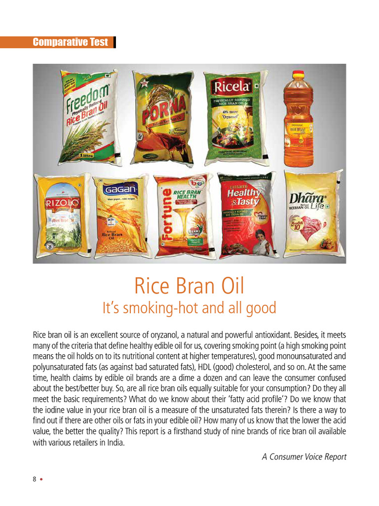 Rice Bran OIl | PDF | Cooking Oil | Fat