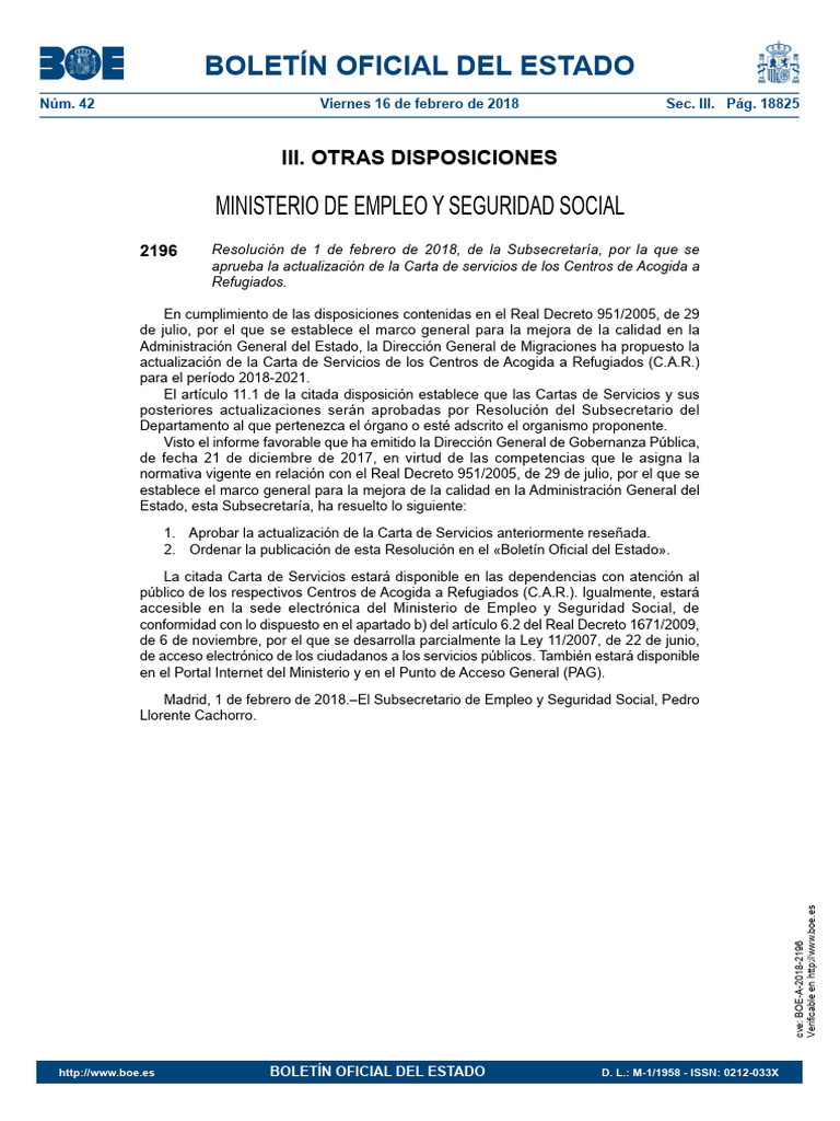 Boe A 2018 2196 | PDF | Gobierno