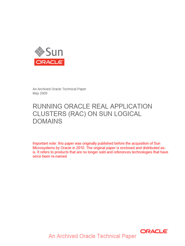 A11 020 Rac Clusters Ldoms 439778 | PDF | Computer Network | Computer Architecture