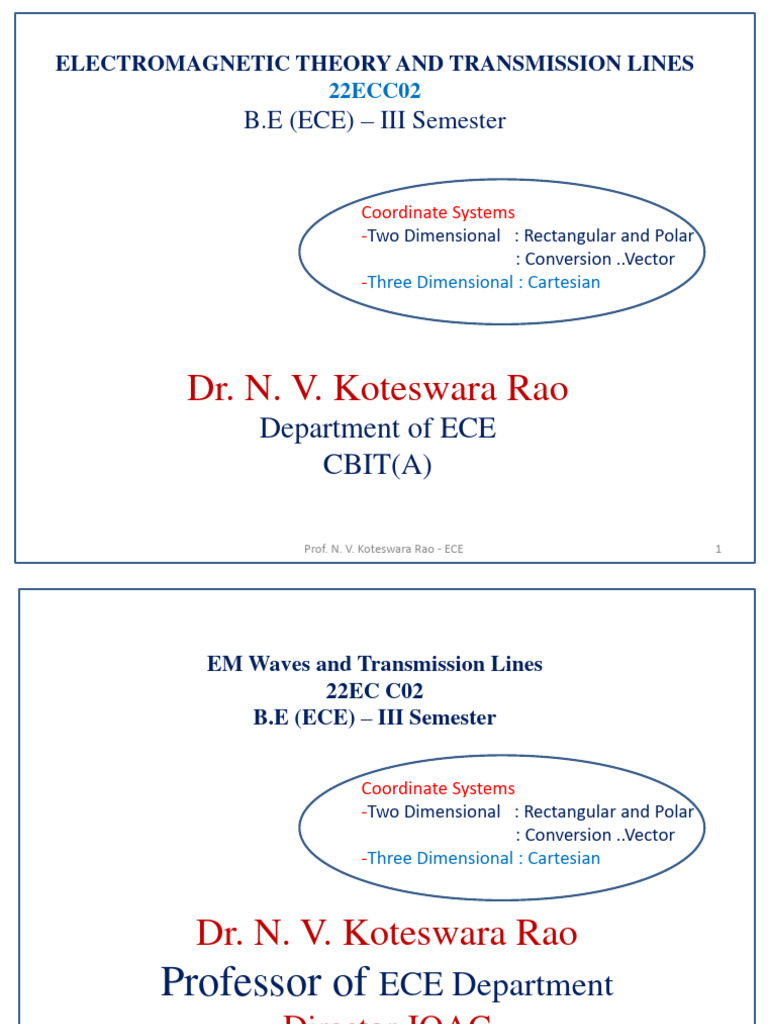 UNIT - I 2. 2D Both 3D Cartesian Coordinates 1 | PDF | Cartesian ...