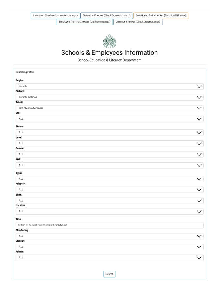 Schools & Employees Information - SE&LD | PDF