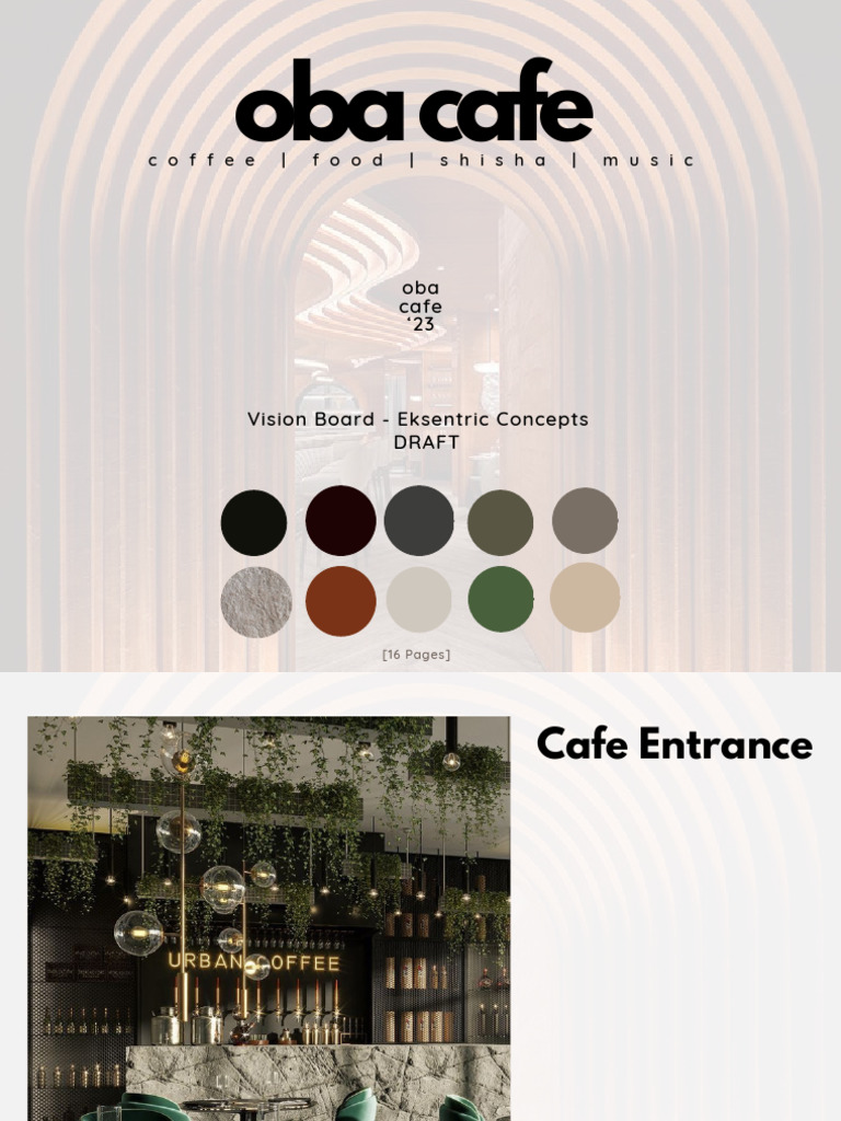OBA Cafe Final Draft - Vision Board - V1.2 | PDF