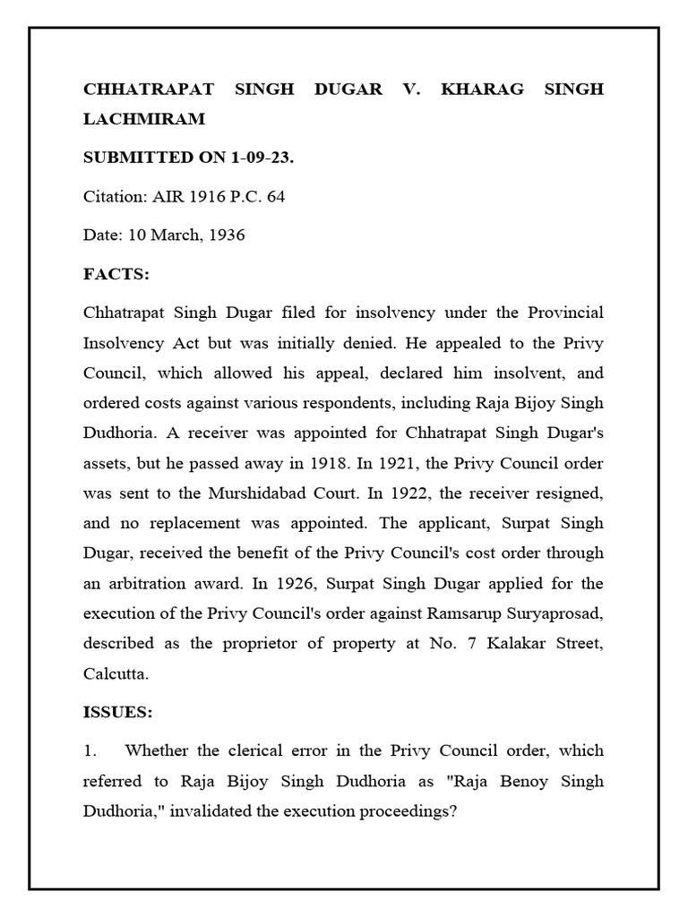 Compilation of Research Work by Parth Gupta | PDF | Liquidation | Lawsuit