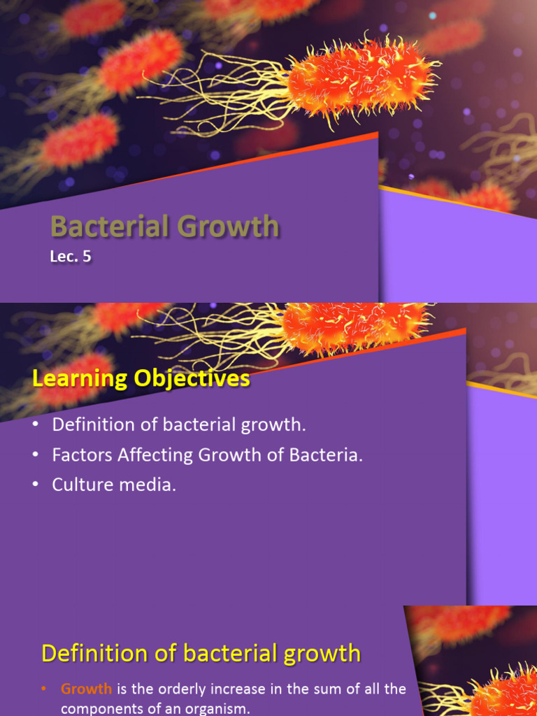 Micro Lecture 5 | PDF | Growth Medium | Biology