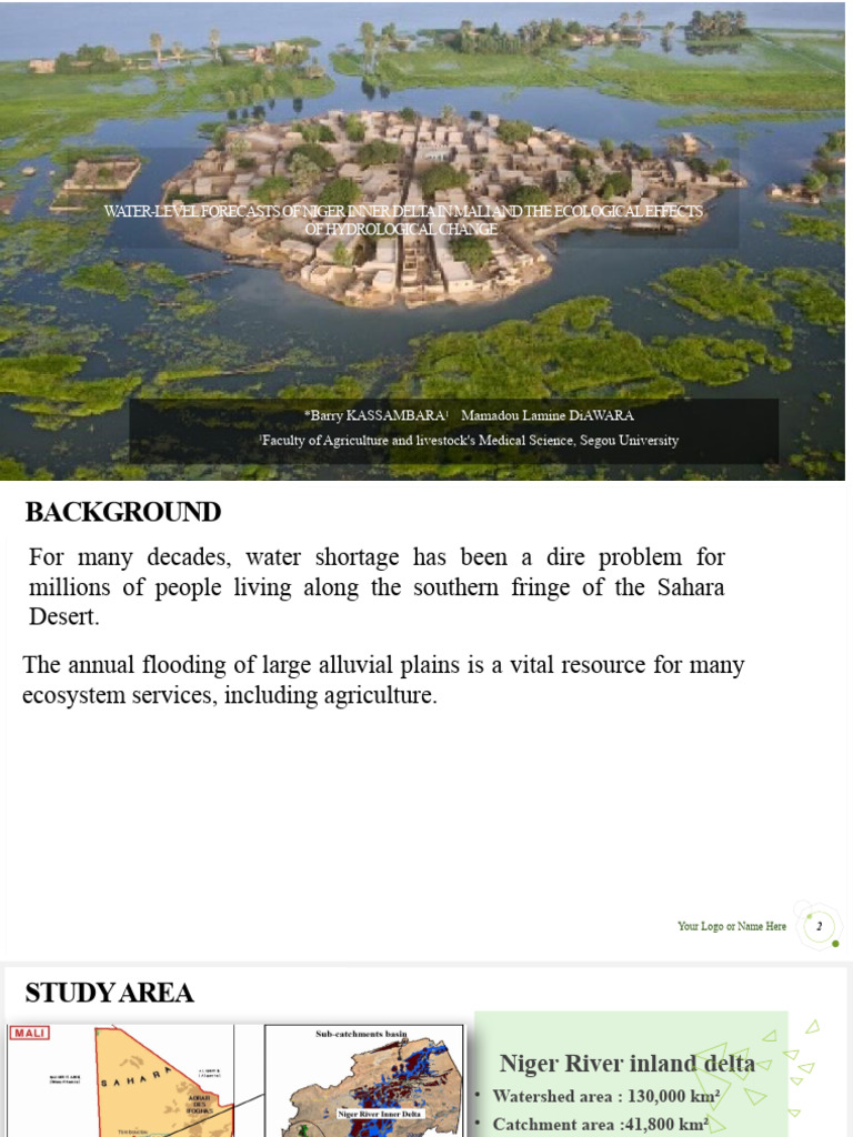 Water-Level Forecasts of Niger Inner Delta in Mali and The Ecological Effects of Hydrological ...