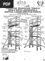 MI Tower Assembly and Safety Guide | PDF | Scaffolding | Door