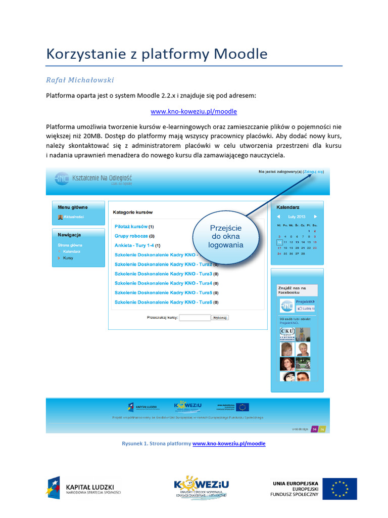 Korzystanie Z Platformy Moodle-1 | PDF