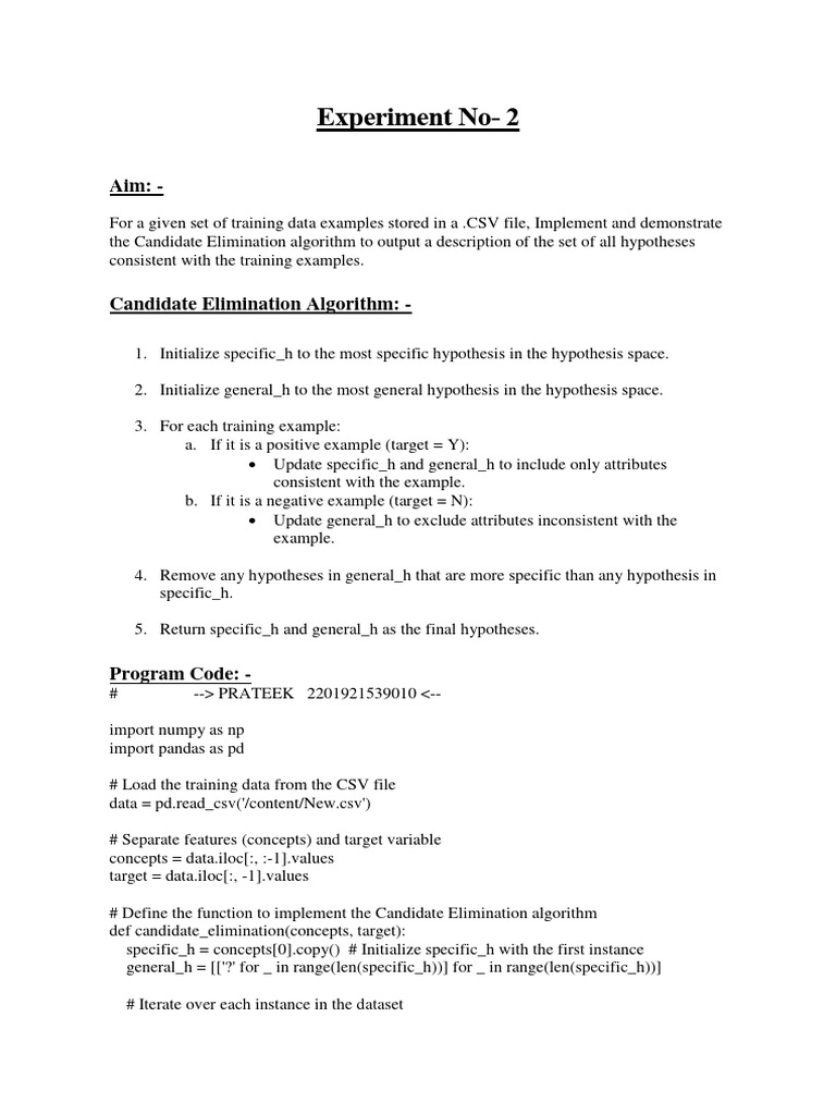 MLT Experiment 2 | PDF | Hypothesis | Computing