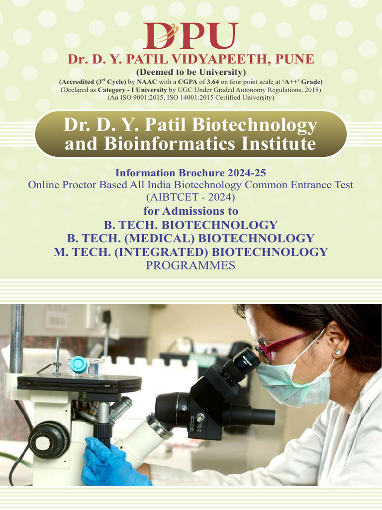 Information Brochure | PDF | Biotechnology | Recombinant Dna