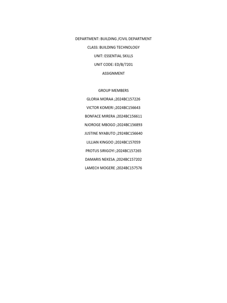 Essential Assignment. | PDF | Team Building | Mentorship