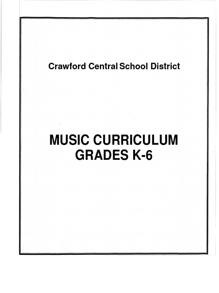 Elementary Music Curriculum | PDF | Musical Notation | Rhythm