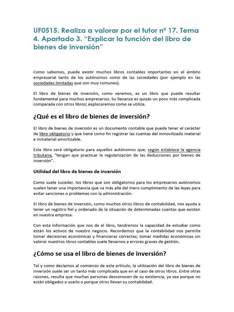 17 MLF | PDF | Contabilidad | Bienes