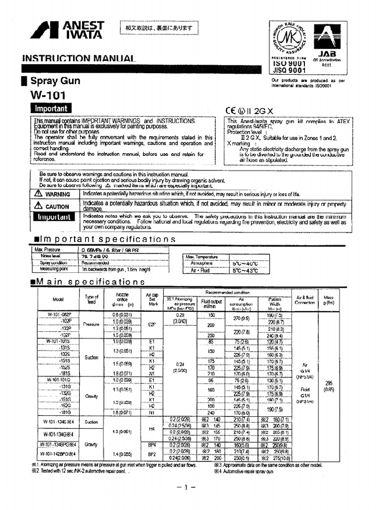 W101 P Manual | PDF