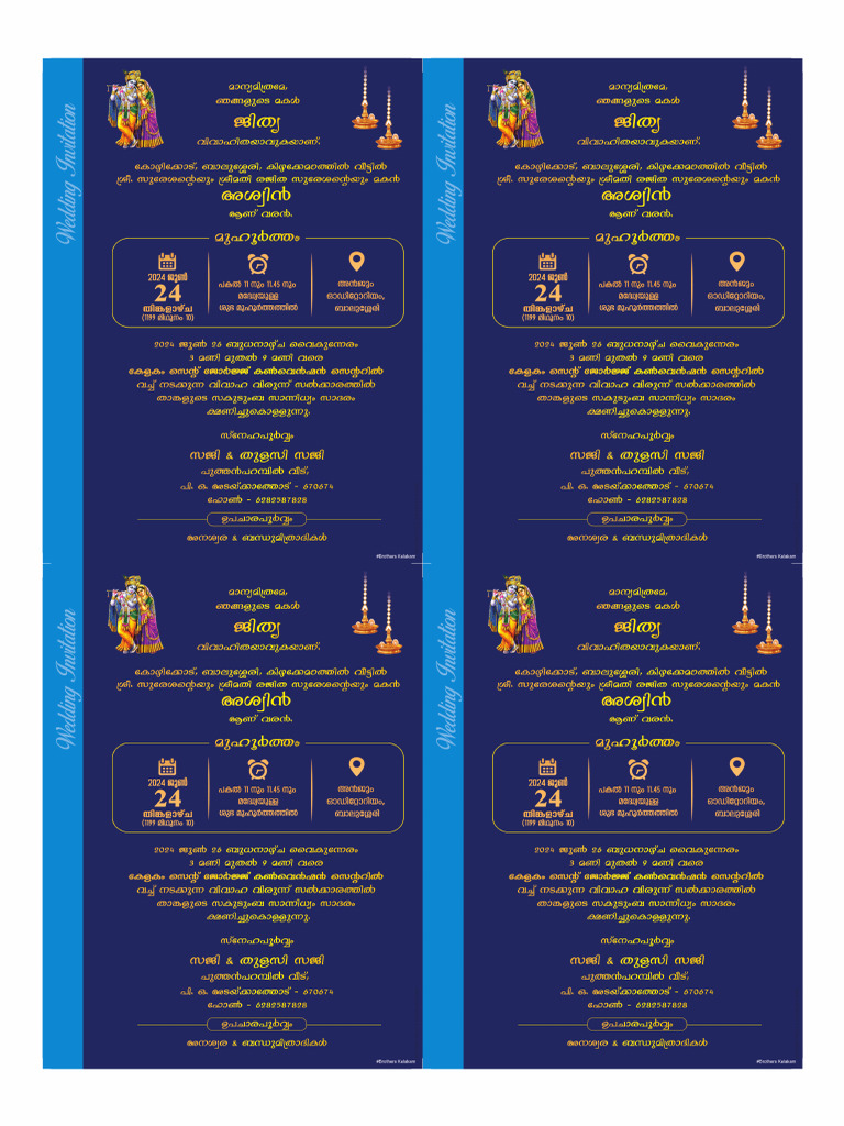 Jithya Aswin Wedding Set | PDF
