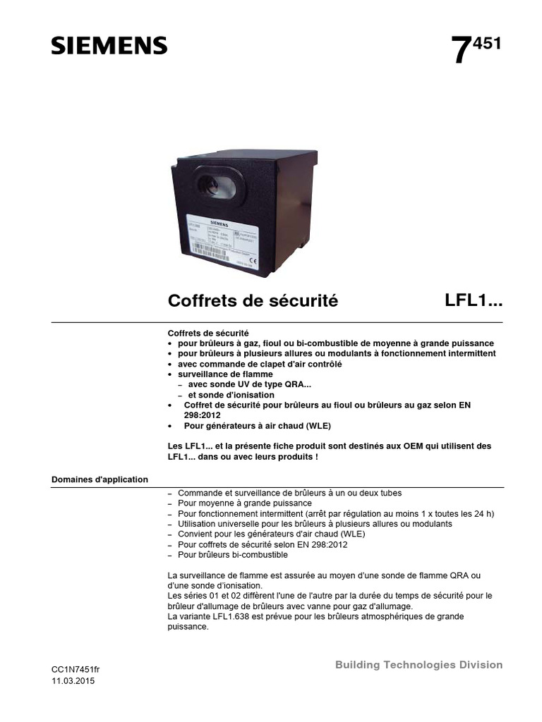 Coffrets de Sécurité: Building Technologies Division | PDF ...