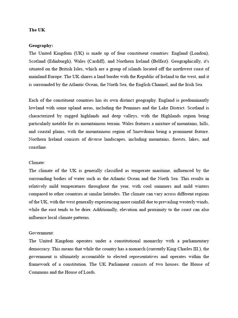 Commonwealth, Geography of The UK, US and Canada | PDF | United Kingdom ...