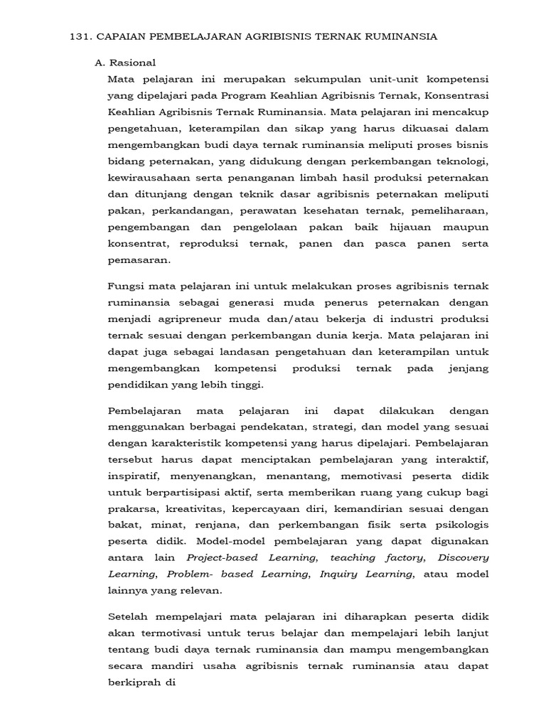 CP Atr, Atu, Keswan | PDF | Teknologi & Rekayasa