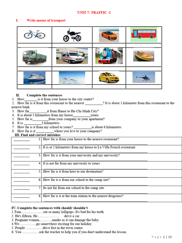 Unit 7 Global 7 HS | PDF | Traffic | Bus
