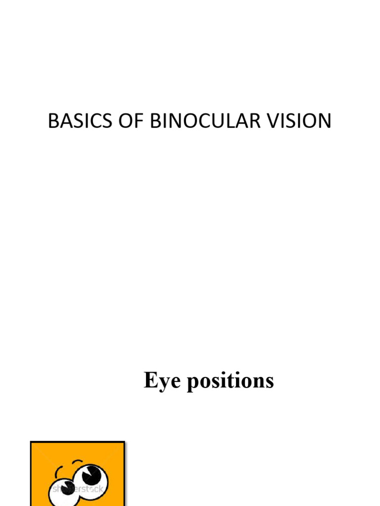 Basics of Binocular Vision | PDF | Visual Perception | Rotation