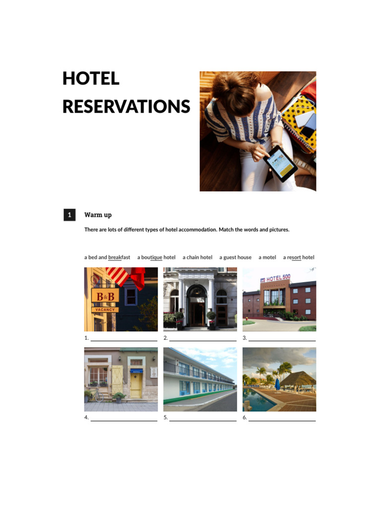 Hotel Reservations British English Student | PDF | Hotel | Motel