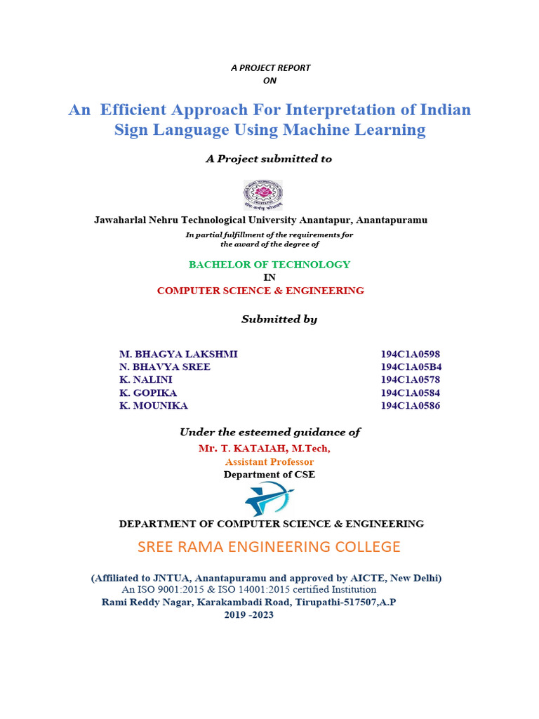 ISL using Machine Learning | PDF | Unified Modeling Language | Use Case