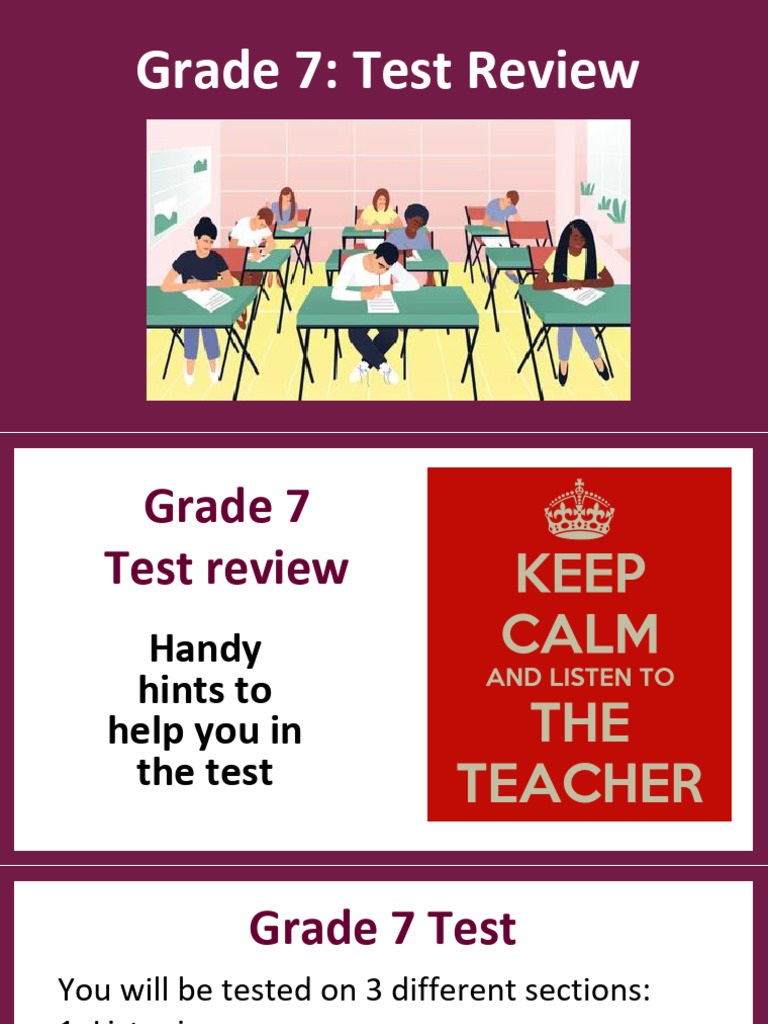 Grade 7 - Regular Assessment #1 Review | PDF | Vocabulary | Applied Linguistics
