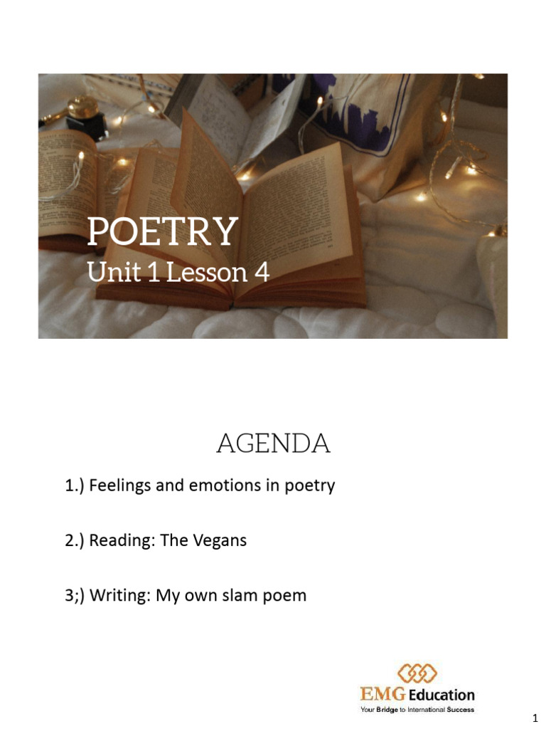 Grade 7 Unit 1 Lesson 4 Handouts V2 | PDF | Poetry | Emotions