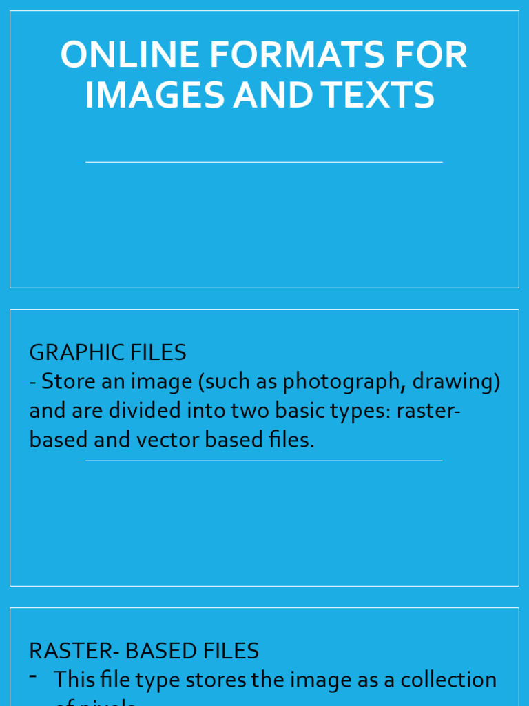 Image and Text File Formats Guide | PDF | Digital Image | Software