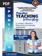 Teaching Internship Portfolio Format | PDF | Curriculum | Learning