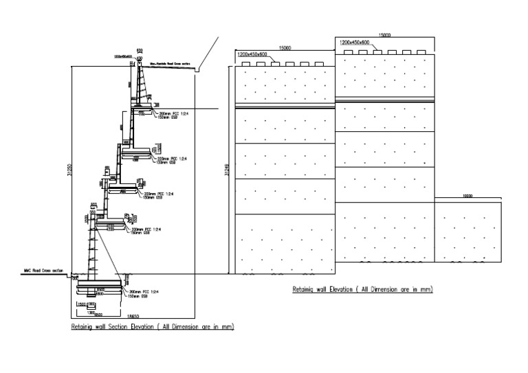 Counterfort RCC Wall MMC-Highway Wall | PDF