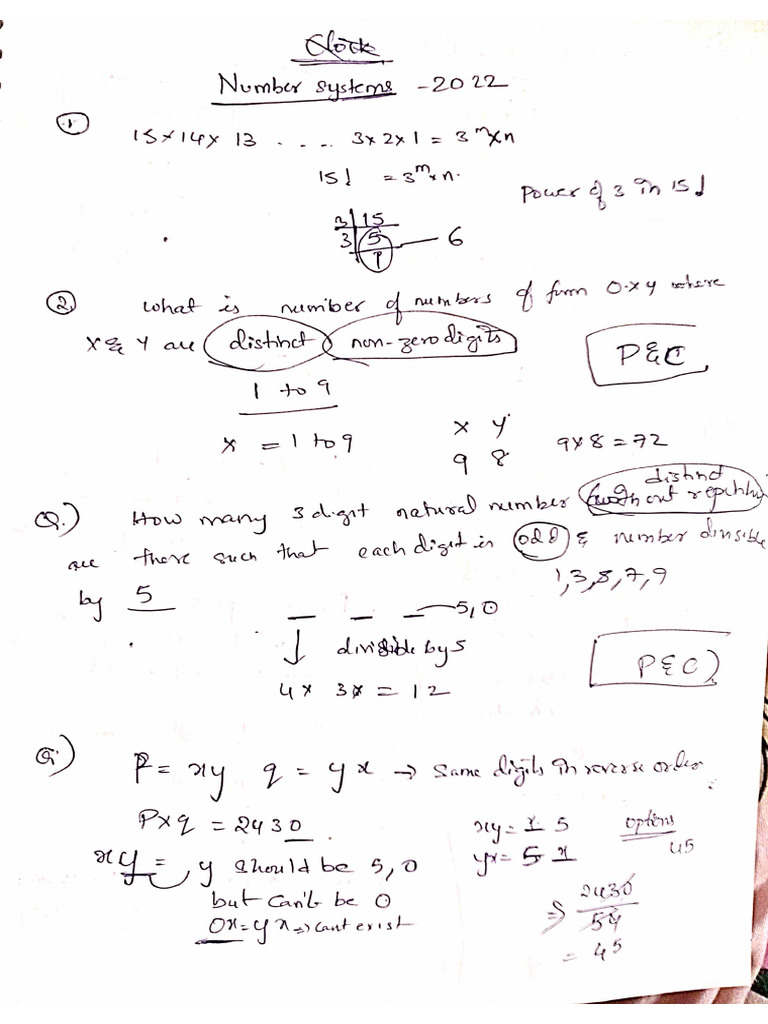 NumberSystems-Priya Notes | PDF