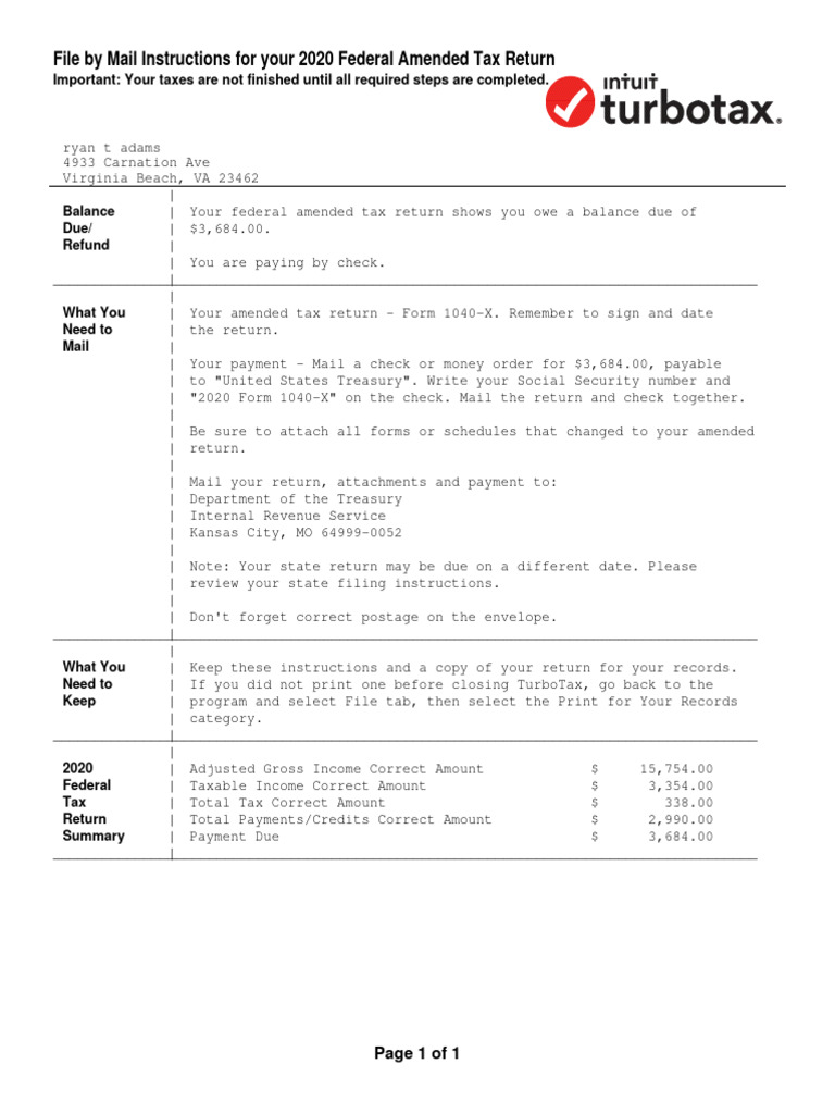 Tax Return | PDF | Tax Refund | Irs Tax Forms