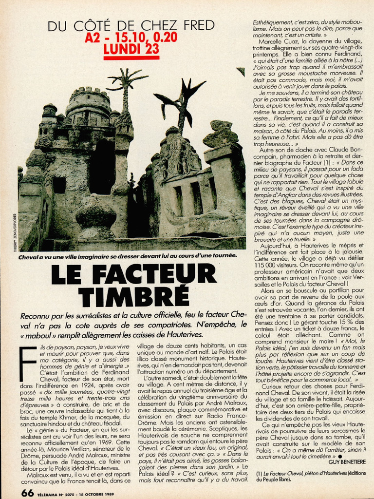 Le Facteur Cheval : Art et Reconnaissance | PDF
