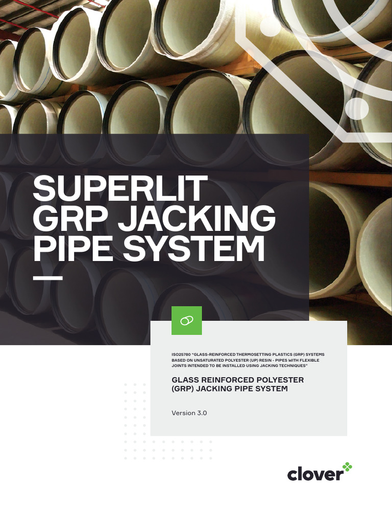 CLO GRP Jacking Pipe Brochure 2023 v3-WEB | PDF | Fiberglass | Pipe (Fluid Conveyance)