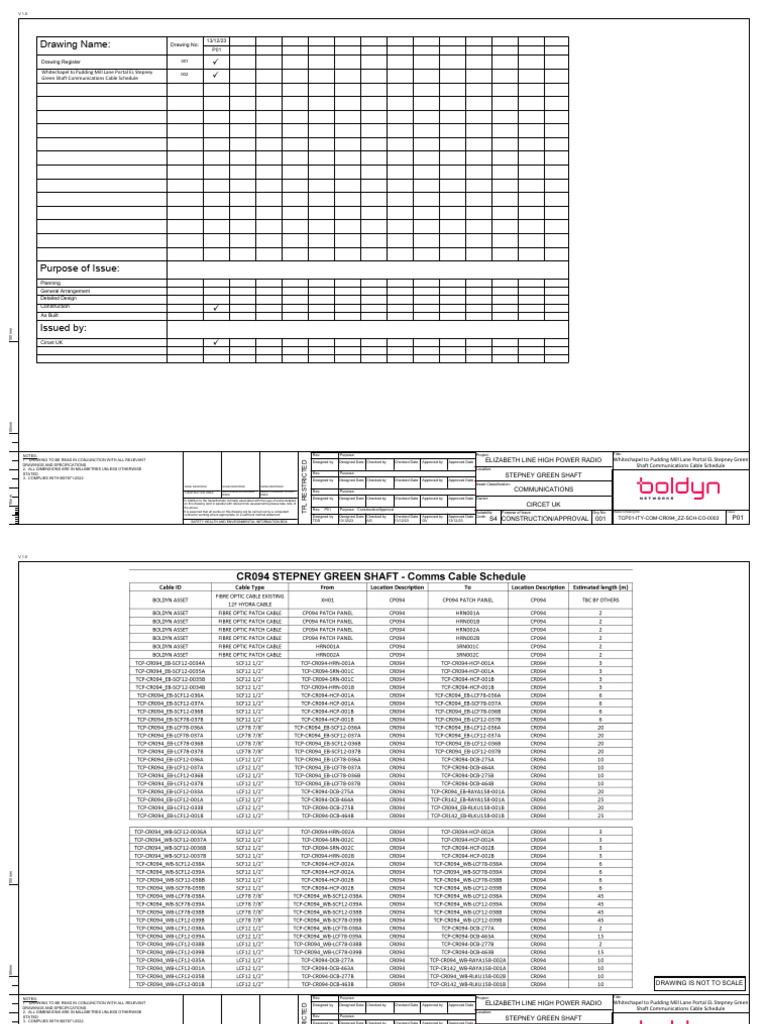 TCP01-ITY-COM-CR094 - ZZ-SCH-CO-0003-Whitechapel To Pudding Mill Lane Portal EL Stepney Green ...