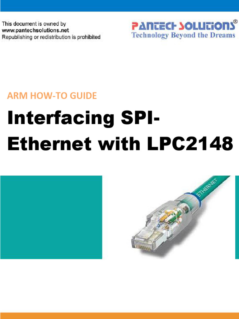 25-spi-ethernet_interfacing_with_arm7_slicker | Download Free PDF | Ethernet | Network Protocols