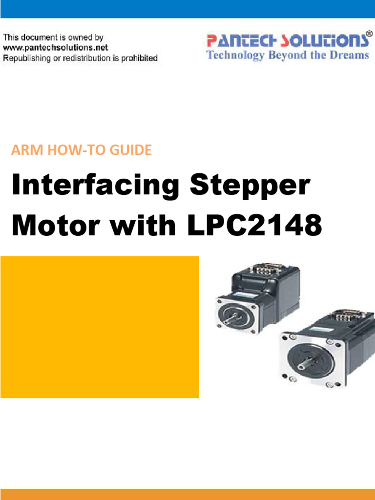 Interfacing Stepper Motor with LPC2148 | PDF | Manufactured Goods | Computer Engineering
