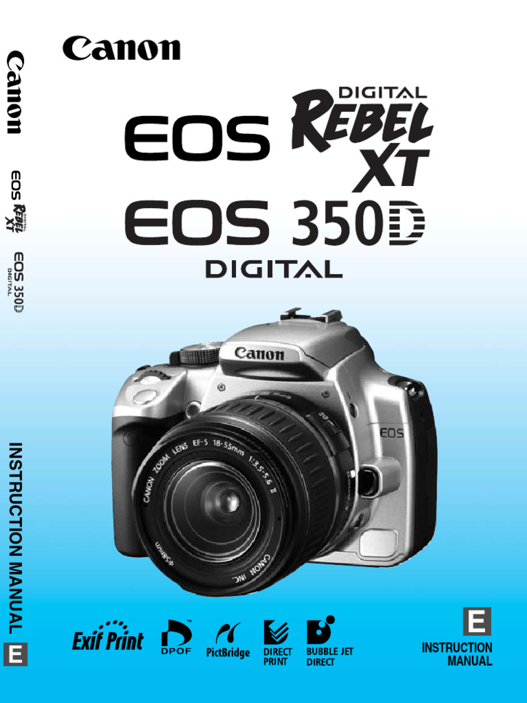 Canon EOS 350D Manual en | PDF | Camera | Canon Eos