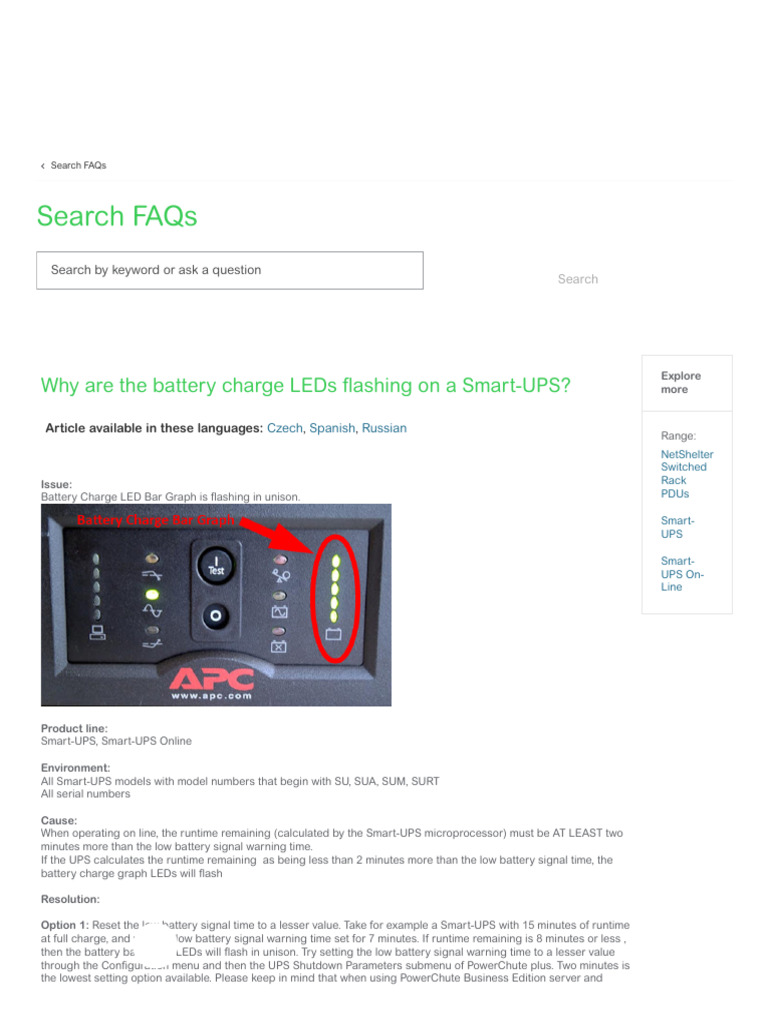 APC UPS Fault | PDF | Computer Architecture | Computing