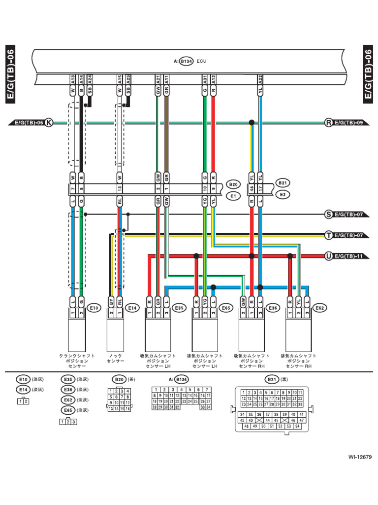2007-9 JDM EJ20X-Y AVCS OCV and 3-Wire Cam Sensor Wiring | PDF