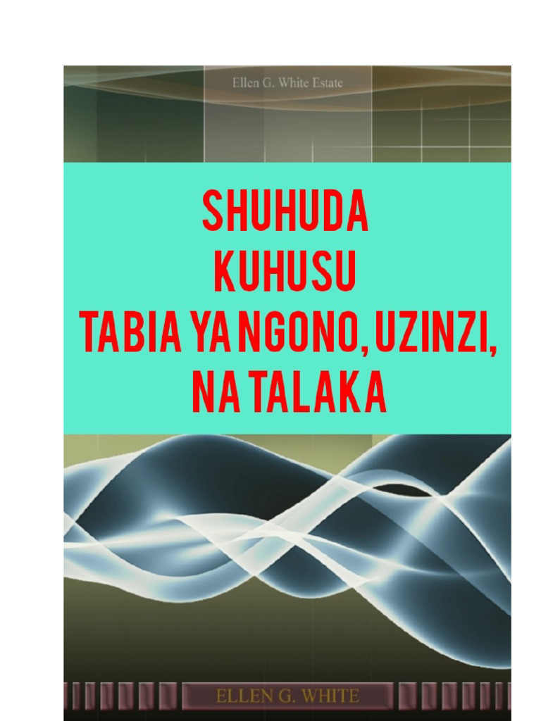 ? Shuhuda Juu Ya Tabia Ya Ngono, Uzinzi, Na Taraka | PDF