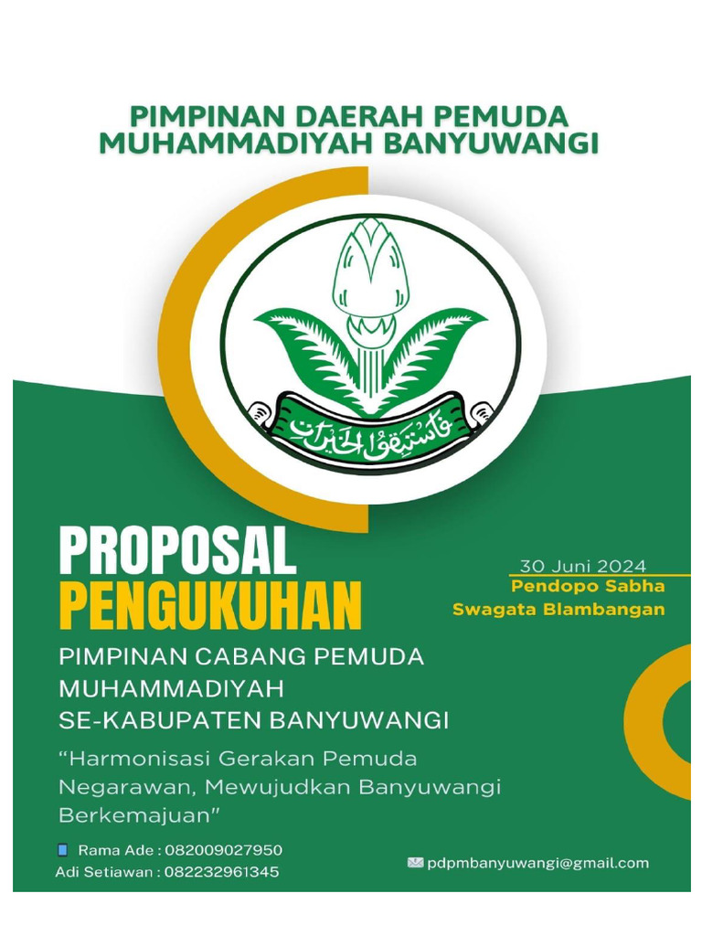 Proposal Pengukuhan PCPM | PDF | Pengembangan Diri