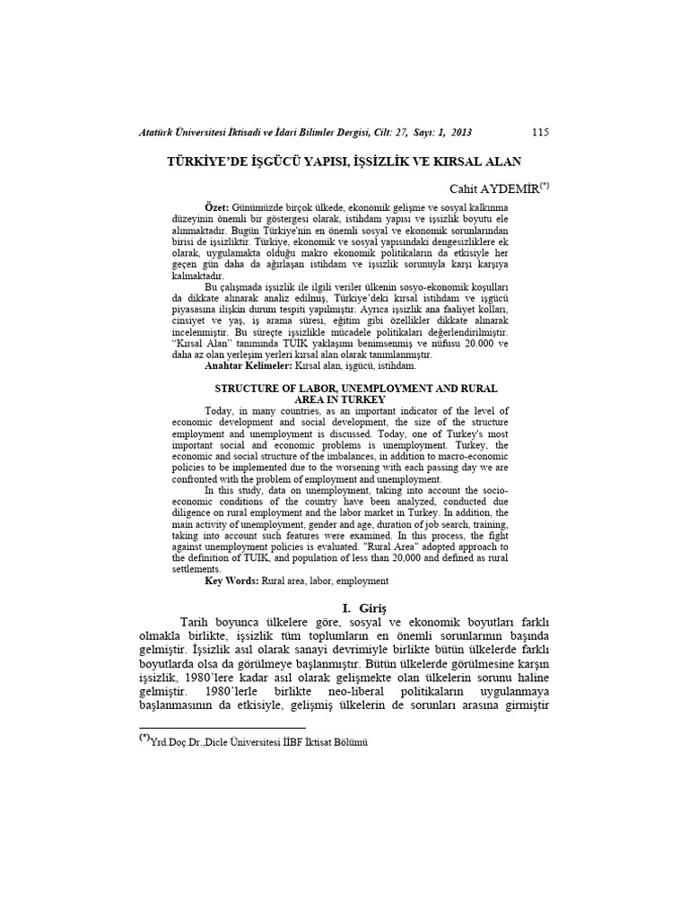 T Rk Ye De G C Yapisi S Zl K Ve Kirsal Alan 35873