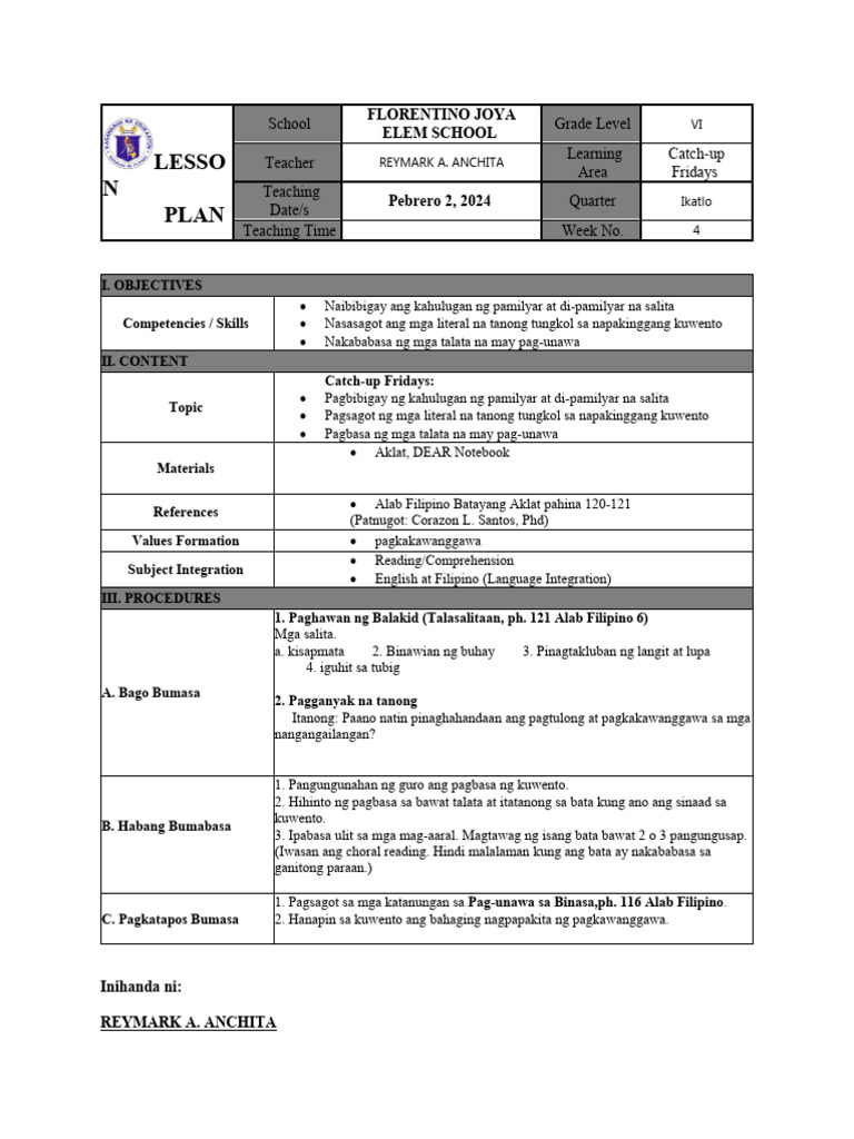 DLL Fil6 Feb 2 Remedial | PDF