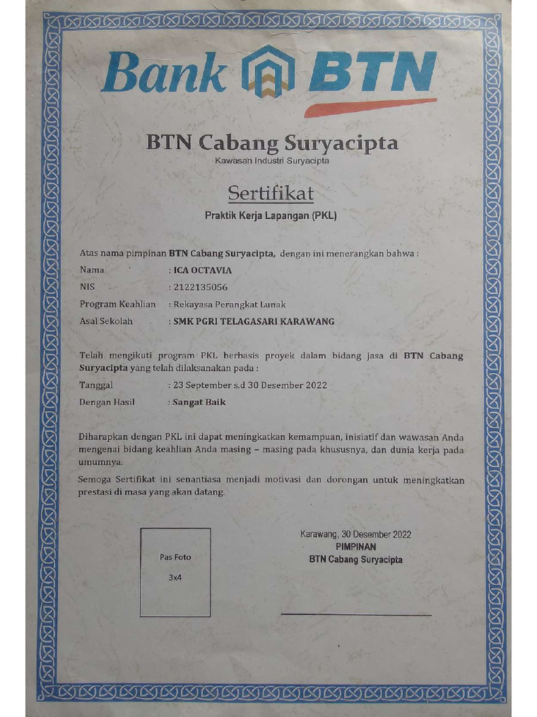 Sertifika t Pk Lica | PDF